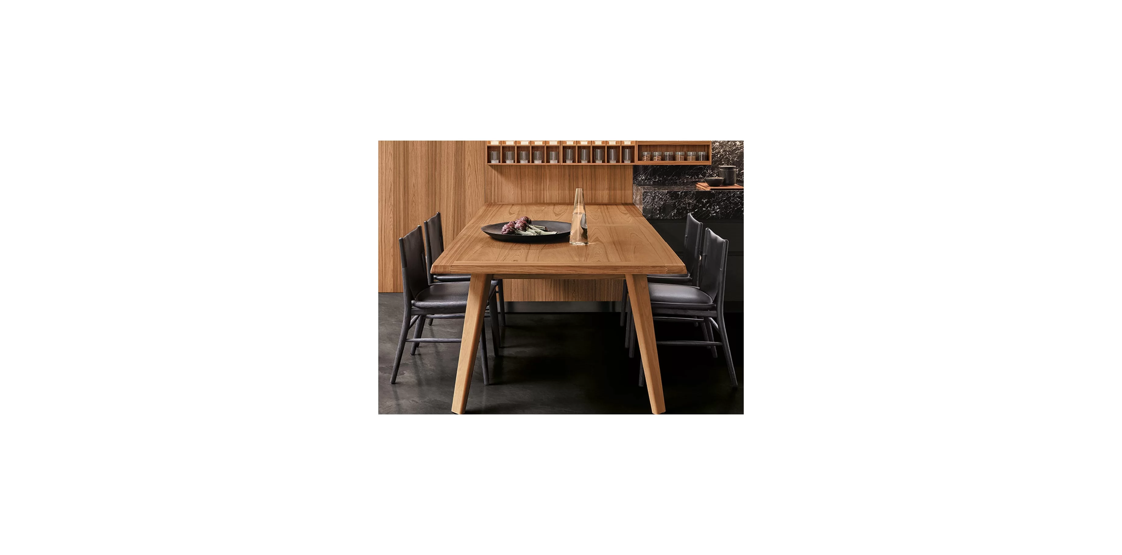 Buy your Convivium kitchen with peninsula table by Arclinea