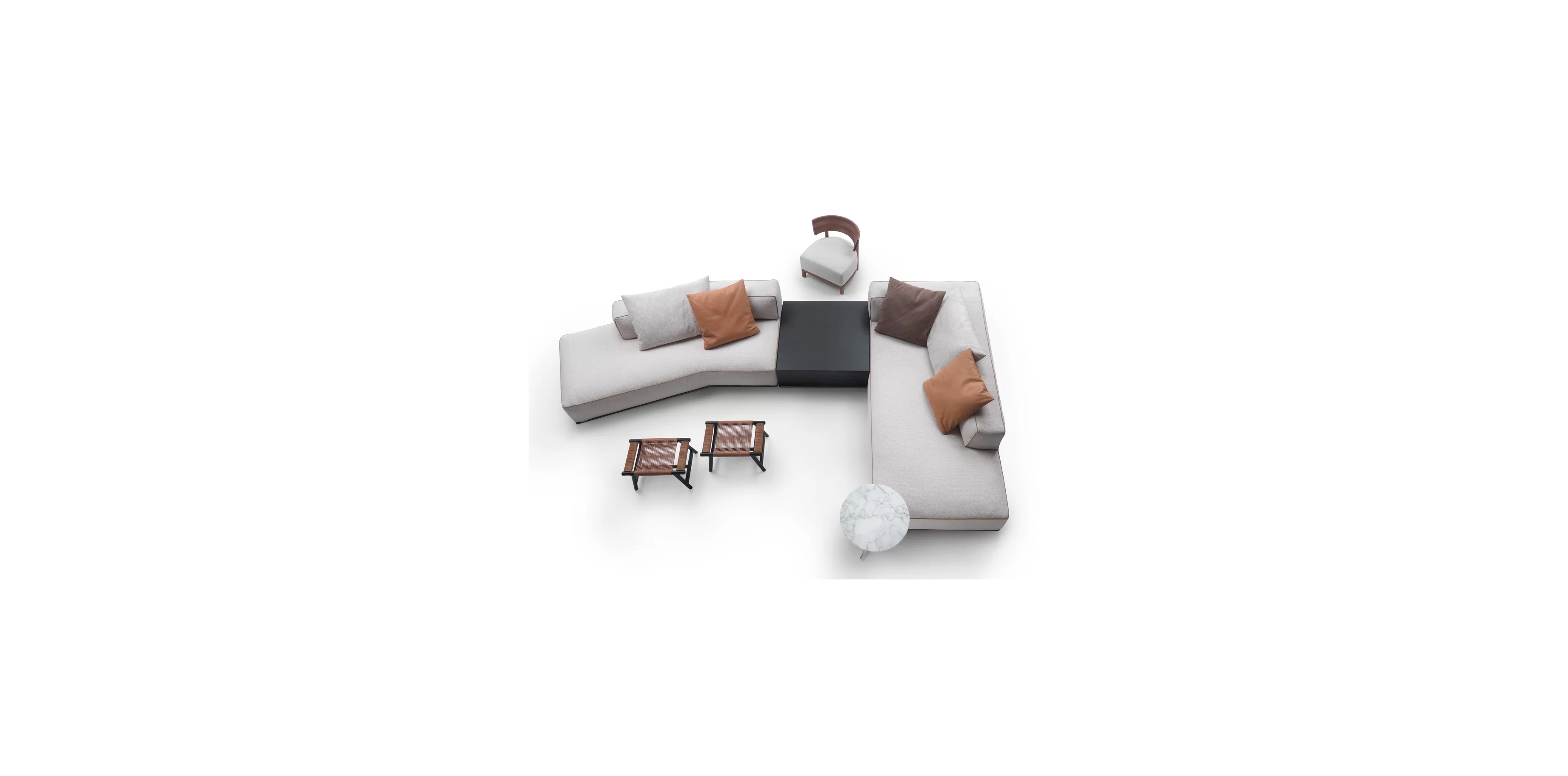 Complete your home decor with the Perry coffee table by Flexform