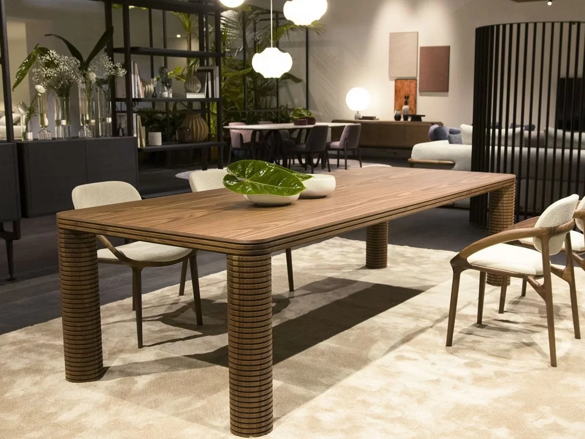 Furnish your dining area with the Sansiro table by Porada
