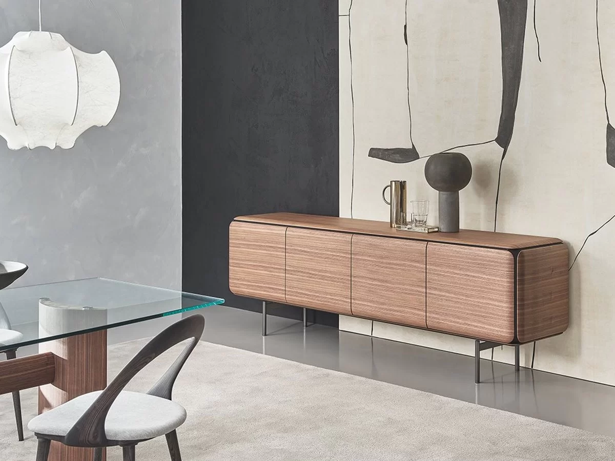 Buffet Pebble Porada | Design neutre et raffiné | Mobilificio Marchese