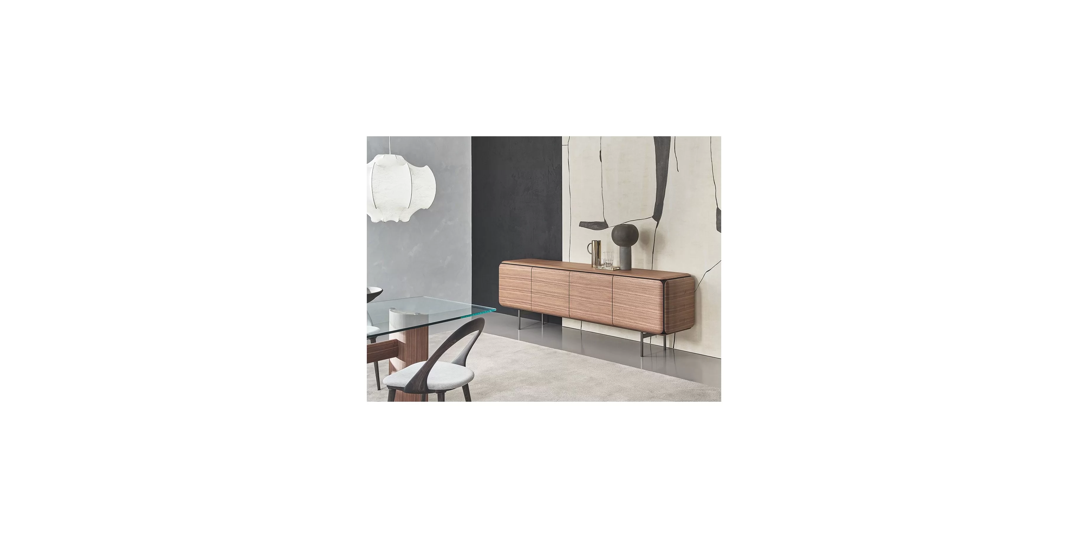 Pebble Sideboard Porada | Neutral and refined design | Mobilificio Marchese