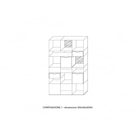 Infinity bookcase by Flexform