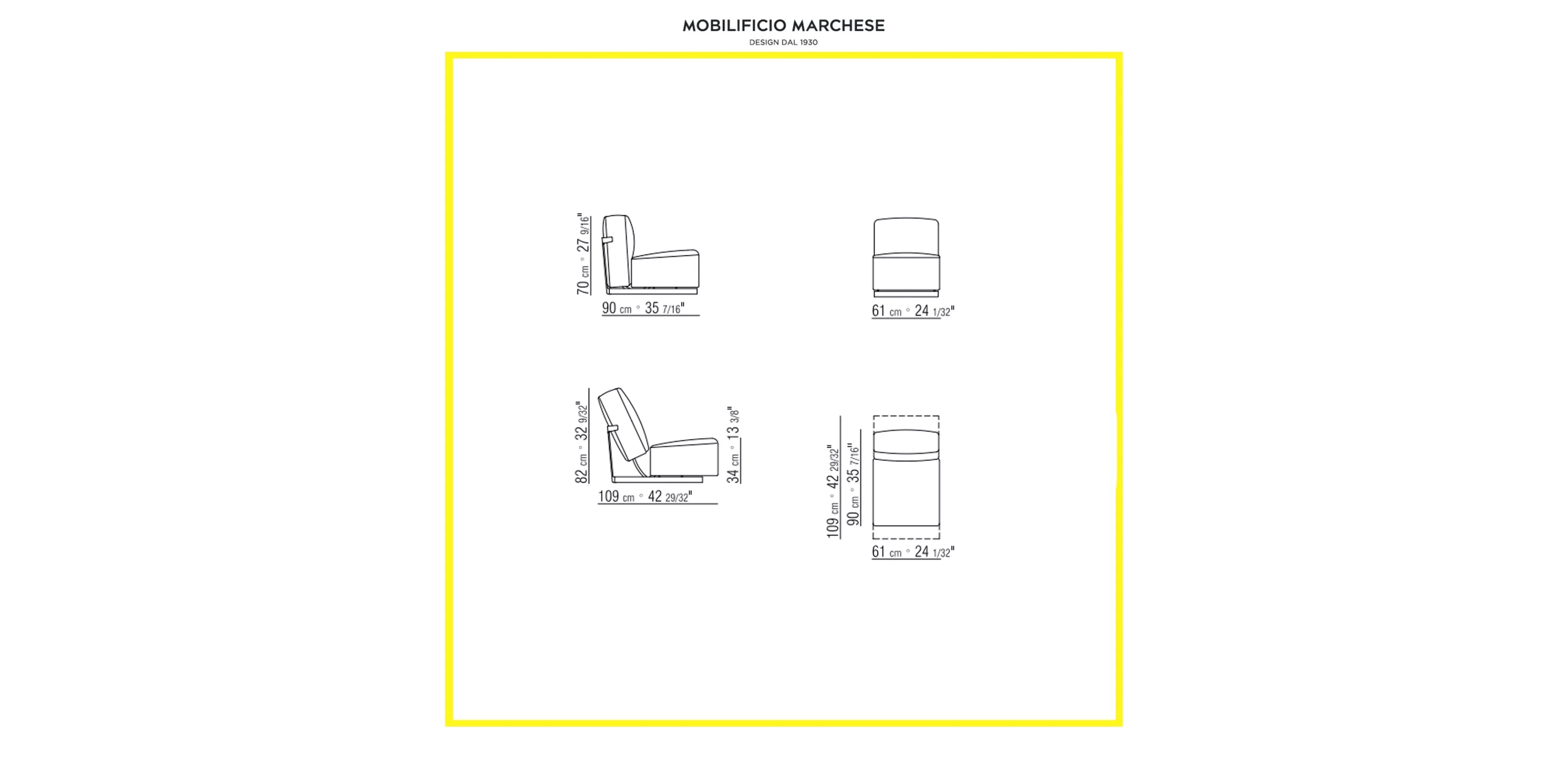 ABCD armchair Flexform